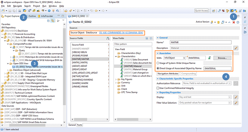Comment interroger une vue SAP HANA avec SAP BW