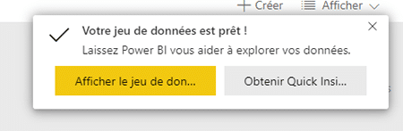 Jeux de données et Datasets dans Microsoft Power BI