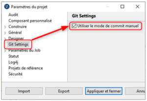 Talend et GIT - Utilisation et fonctionnement