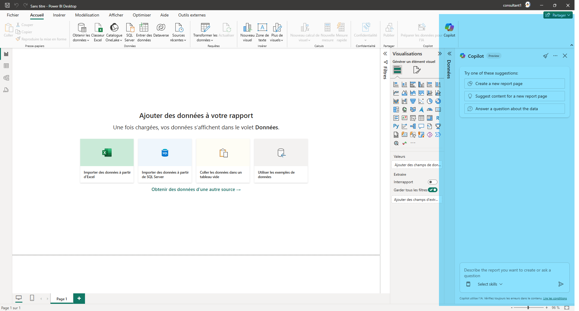 Power BI Copilot : Générer des rapports et du DAX